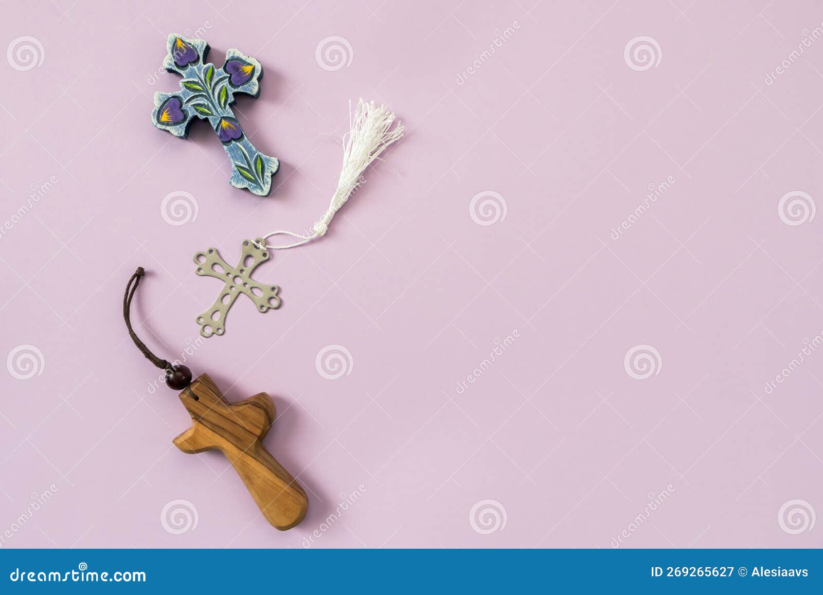 Set of Different Christian Crosses Stock Image - Image of hanging ...