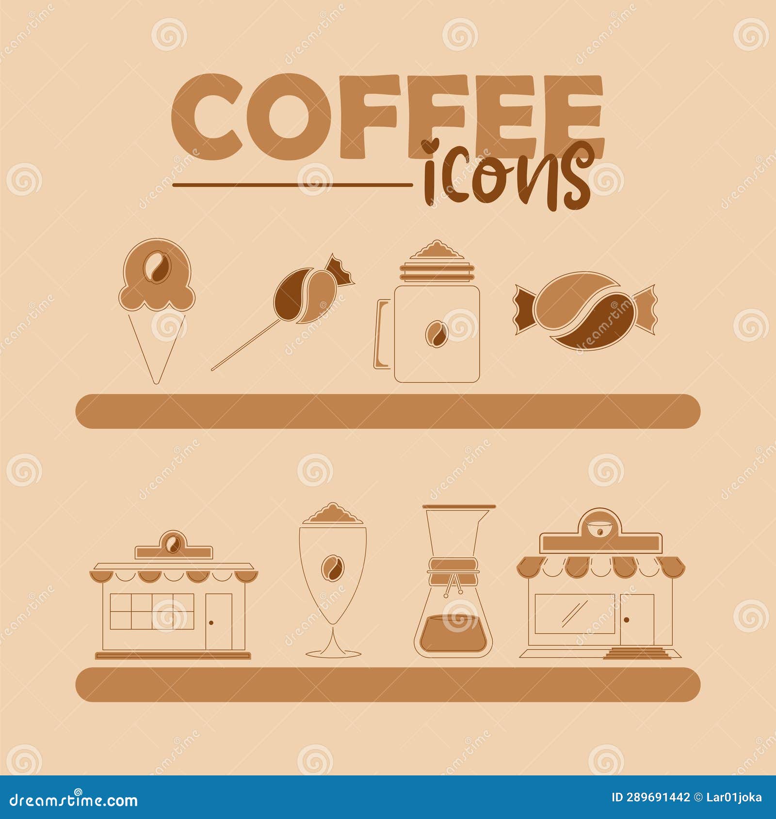 Set of Different Coffee Icons Vector Stock Vector - Illustration of ...