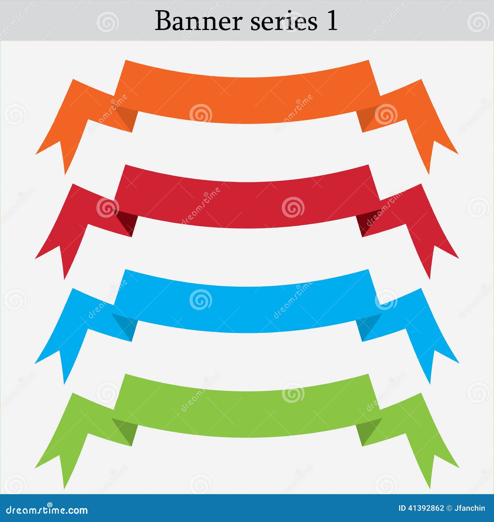 Set of Different Color Banners Vector Design Stock Vector ...