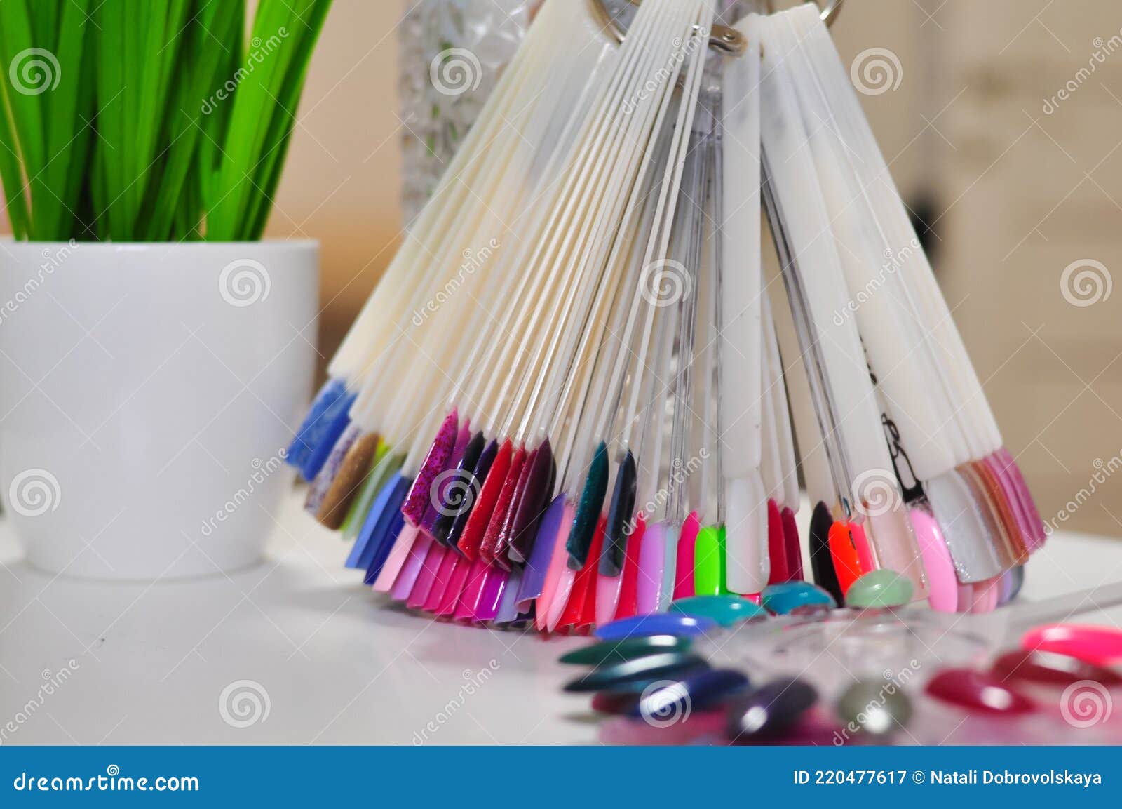 Set of Different Colors Shellac in Pallets for Manicure and Nails ...