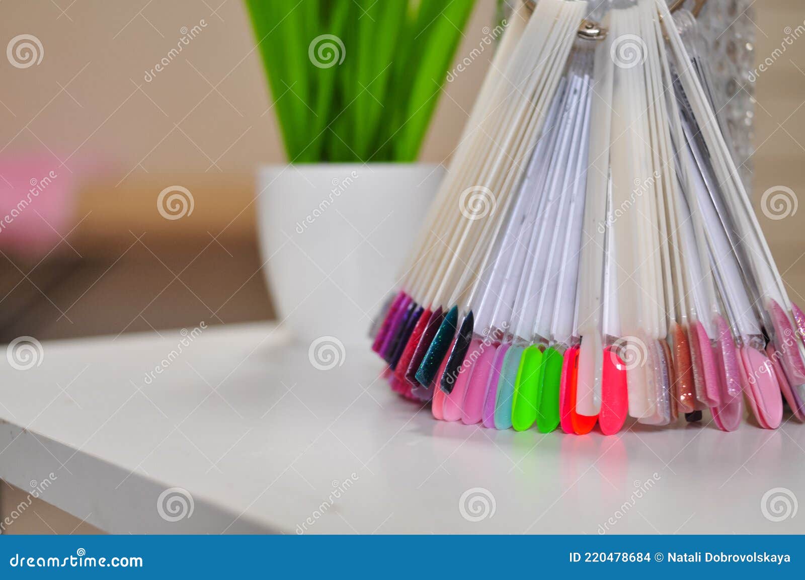 Set of Different Colors Shellac in Pallets for Manicure and Nails ...