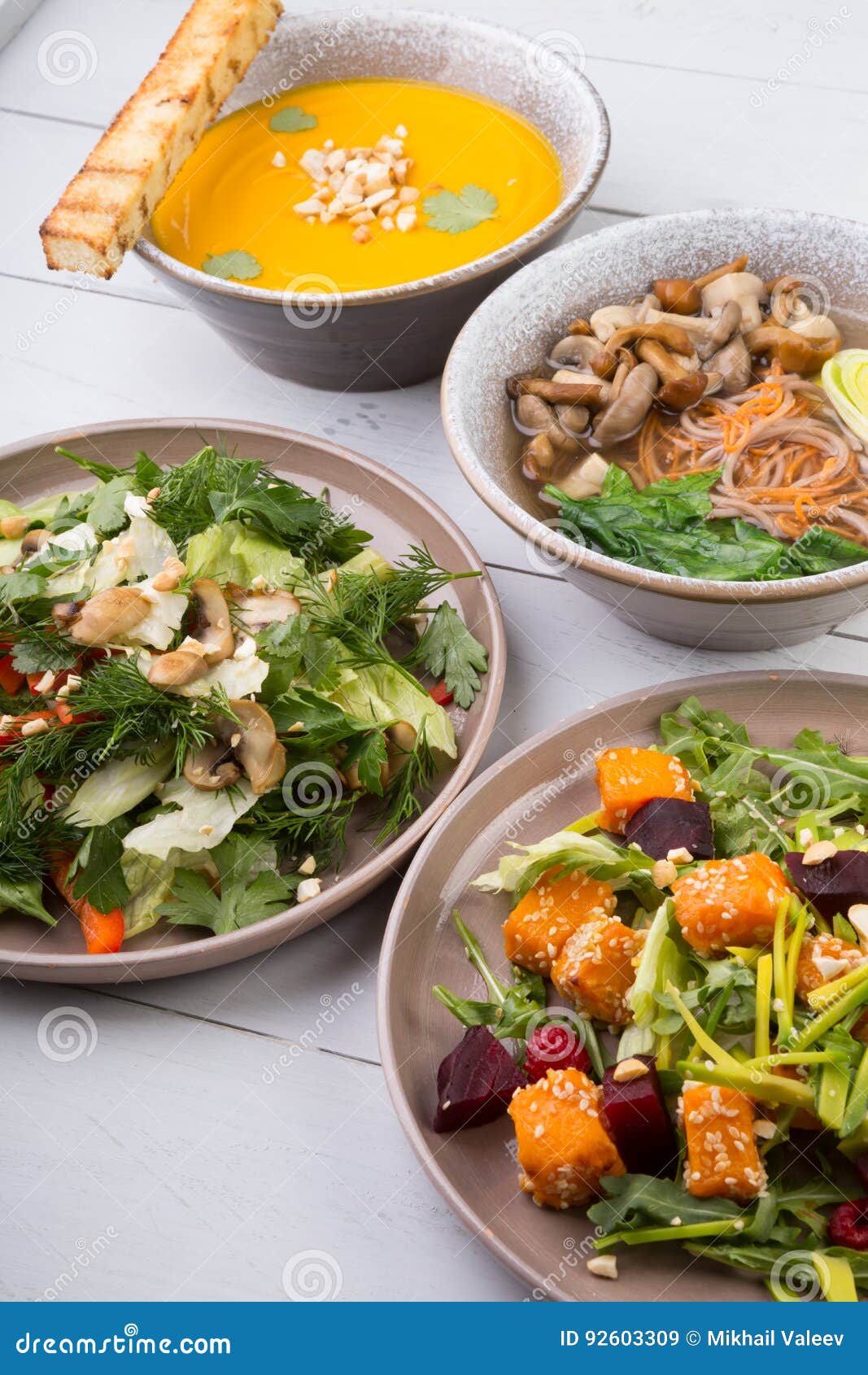 Set of different dishes stock image. Image of fiber, lunch - 92603309