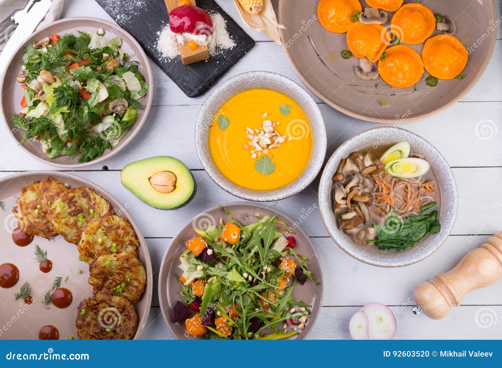 Set of different dishes stock photo. Image of draniki - 92603520