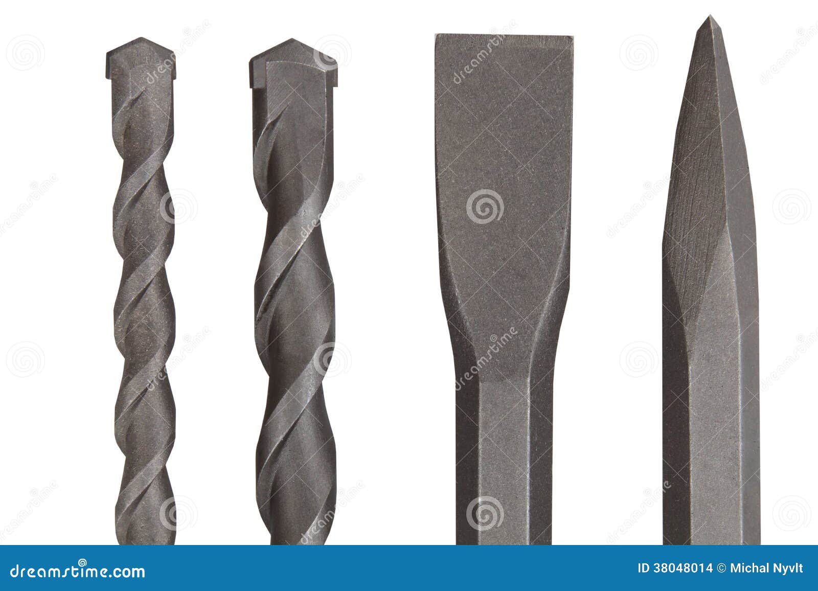 Set of different drills stock photo. Image of equipment - 38048014