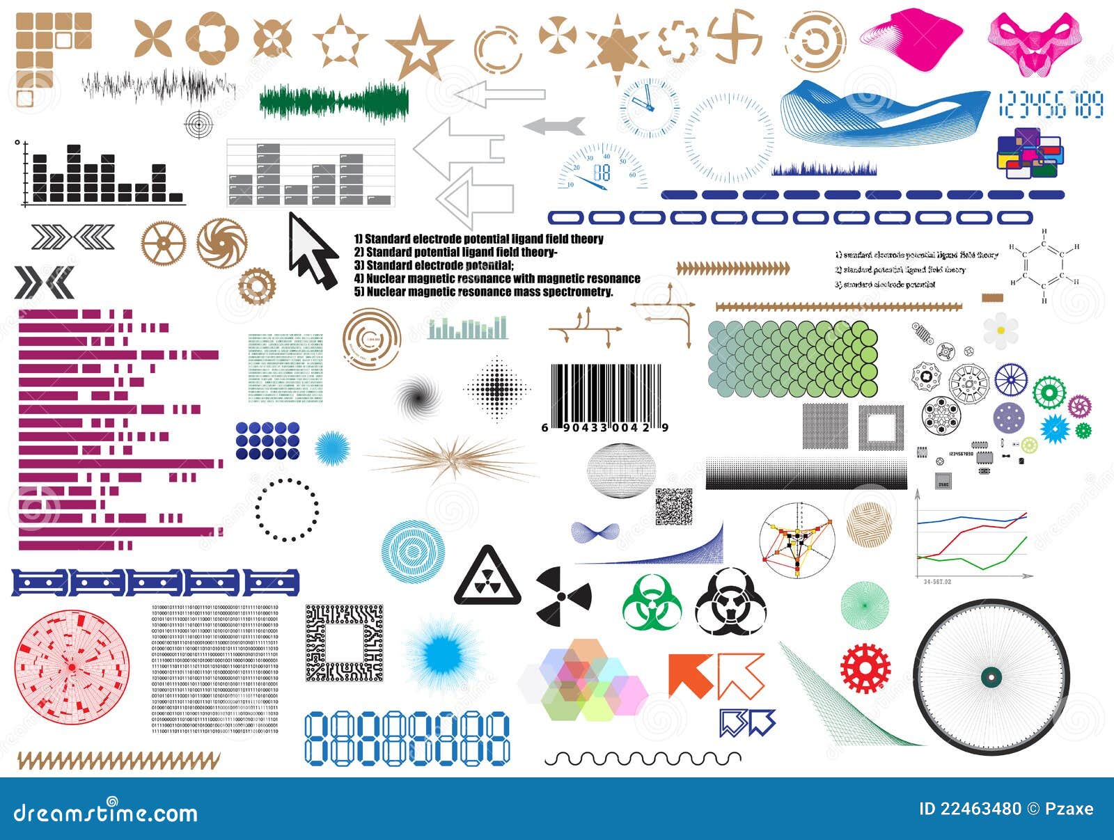 Set of Different Elements for Design Stock Vector - Illustration of ...