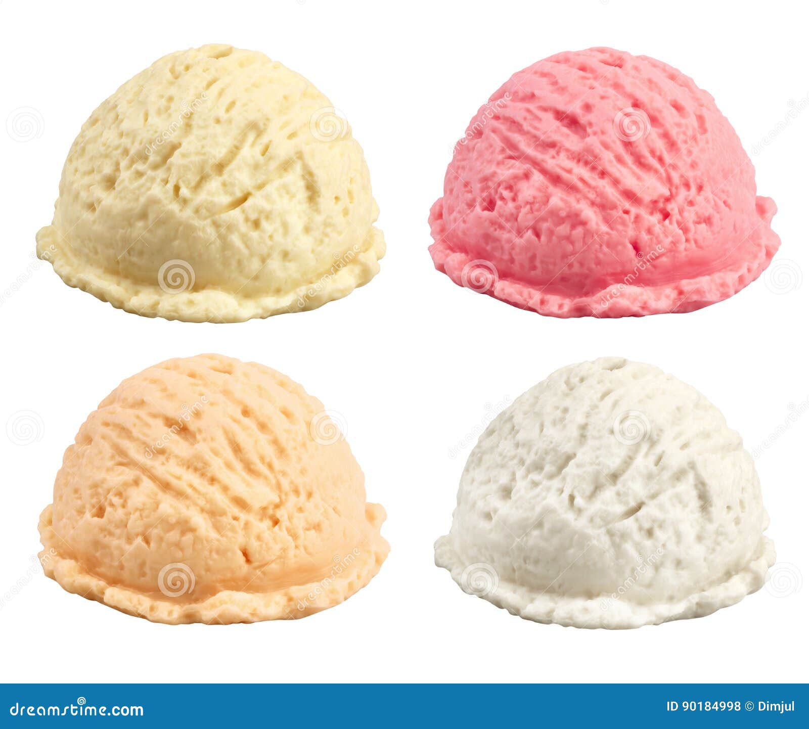 Set of Different Flavor Ice Cream Scoops on White, Clip Stock Photo ... Set of Different Flavor Ice Cream Scoops on White, Clip Stock Photo ...