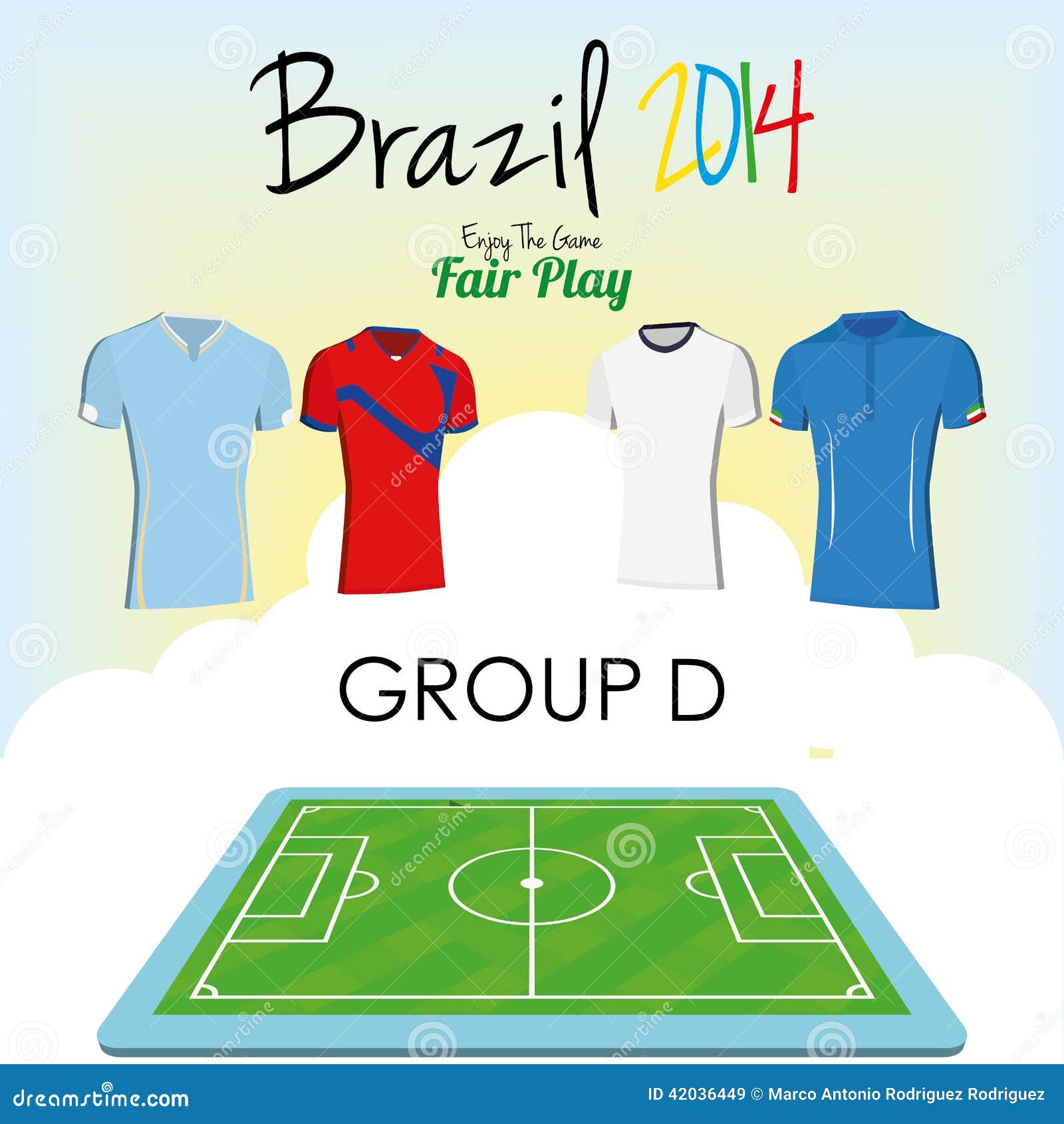 Set of Different Football Soccer Uniform Shirts Editorial Stock Image ...