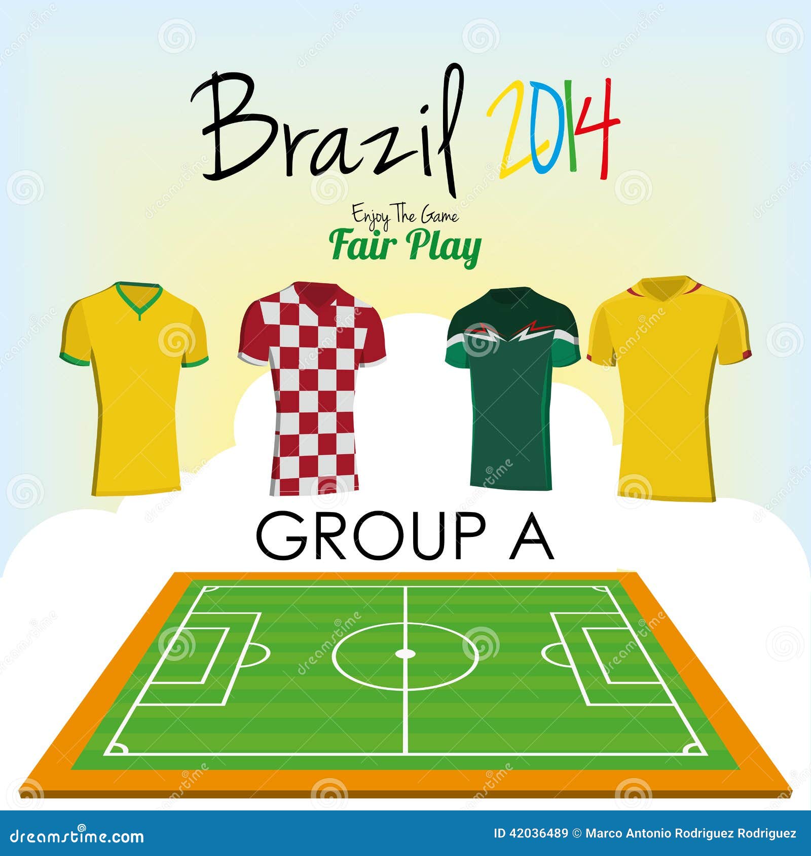 Set of Different Football Soccer Uniform Shirts Editorial Stock Image ...