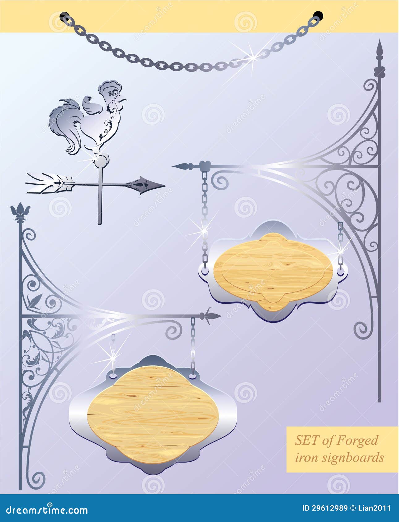 Set Of Different Form Wood And Sign Boards Cartoon Vector ...