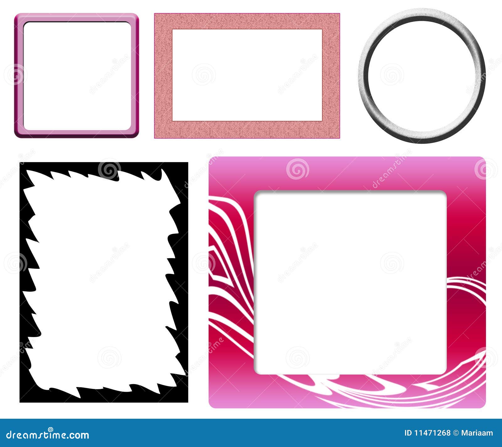 Set of different frames stock illustration. Illustration of frame ...