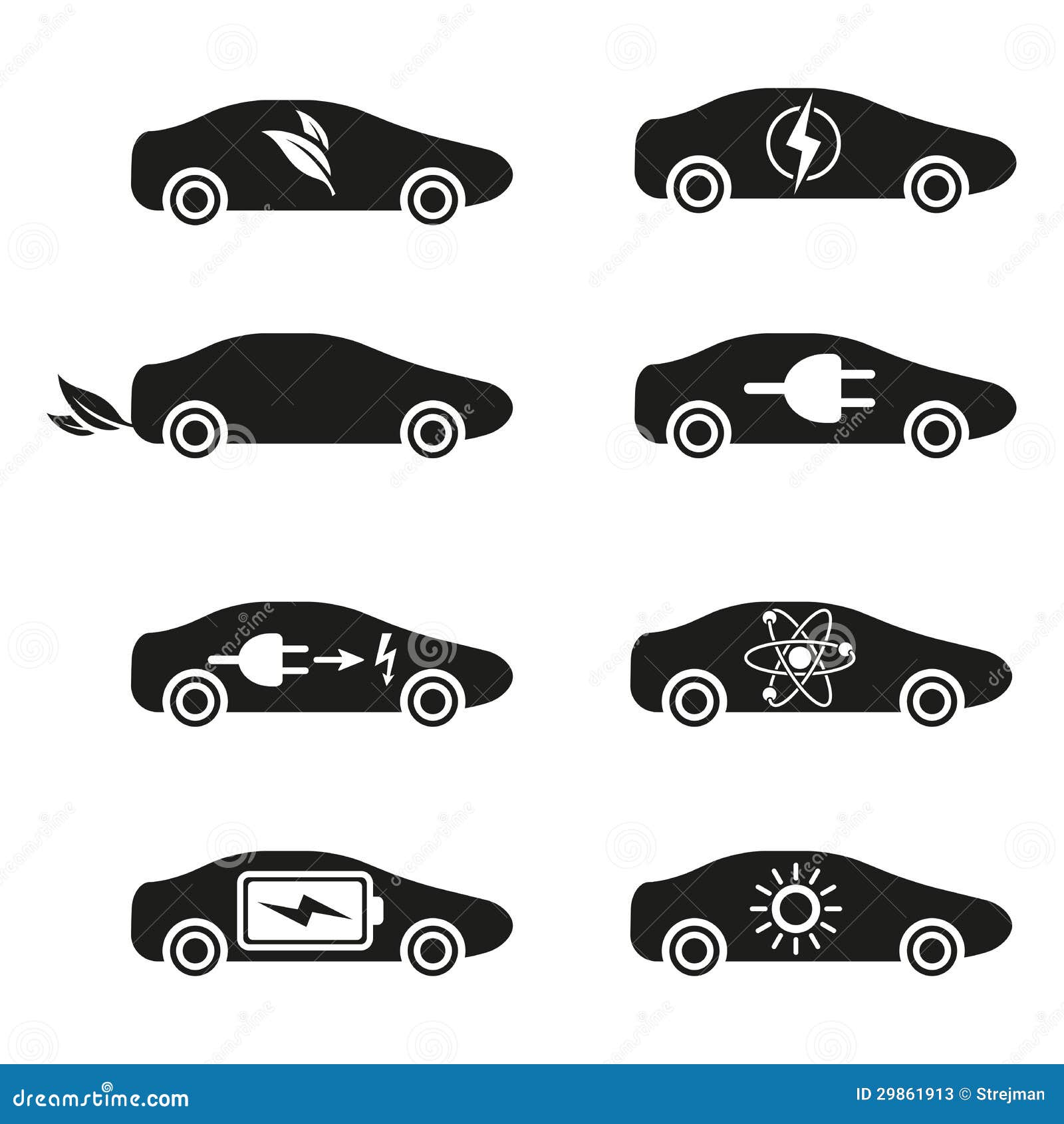 Set of Different Fuel Icons Stock Vector - Illustration of motor ...