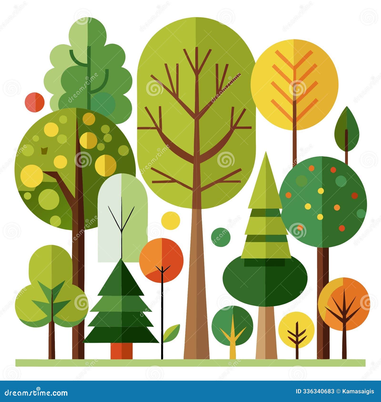 Realistic Trees Transparent Set Cartoon Vector | CartoonDealer.com ...