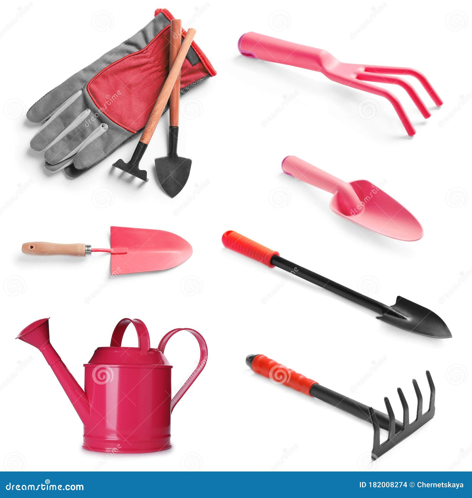 Set of Different Gardening Tools on Background Stock Photo - Image of ...