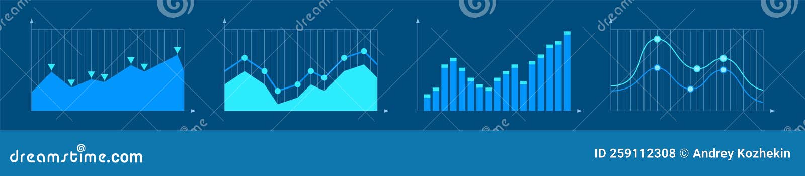 Business Charts and Graphs Infographic Elements Vector Illustration ... Business Charts and Graphs Infographic Elements Vector Illustration ...