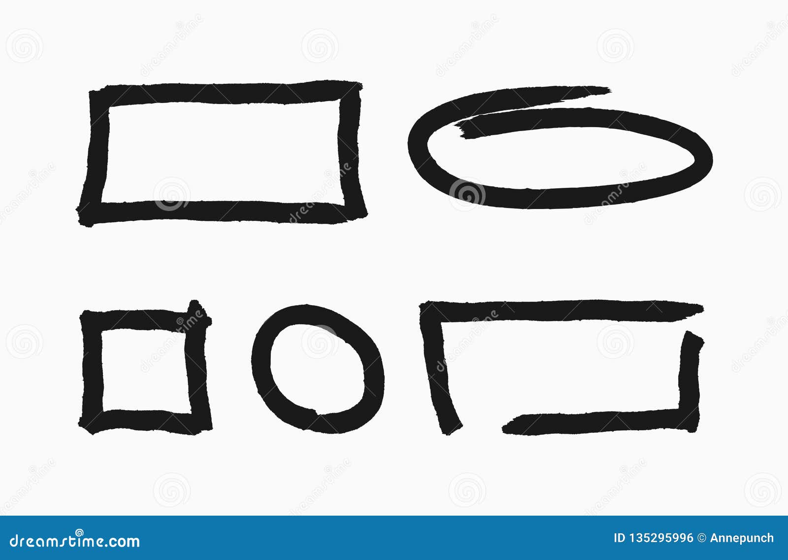 Square, Rectangular Overlay Textures Stamps Set. Grunge Texture Vector ...