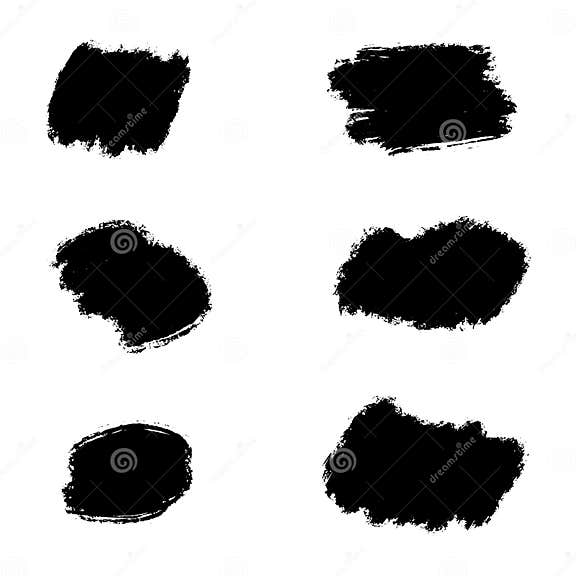 Set of Different Hand Drawn Vector Strokes Stock Vector - Illustration ...