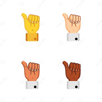 Set of Different Hand Icons Doing Gestures Vector Stock Vector ...