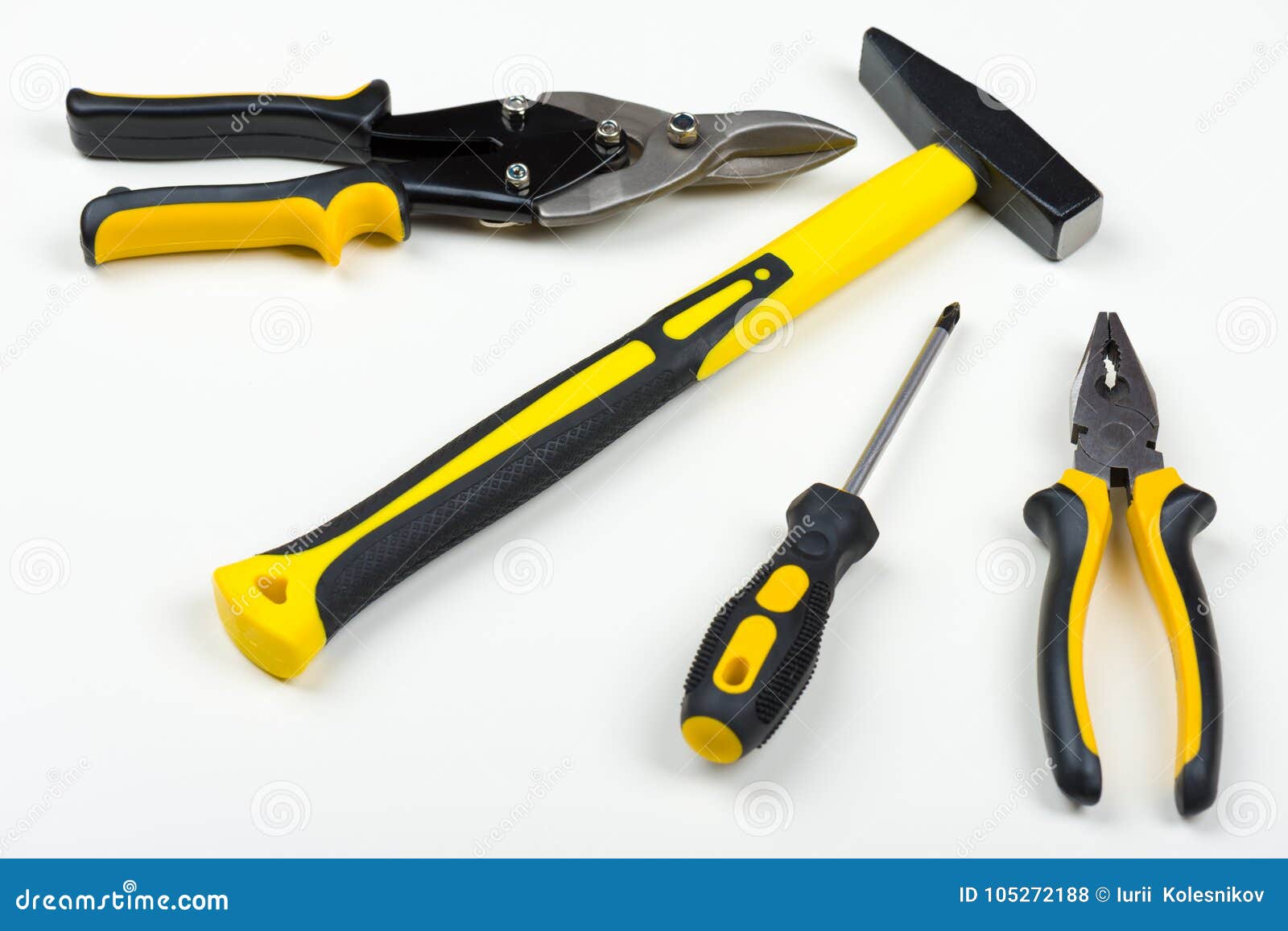 A Set of Different Hand Tools Stock Photo - Image of craft, background ...