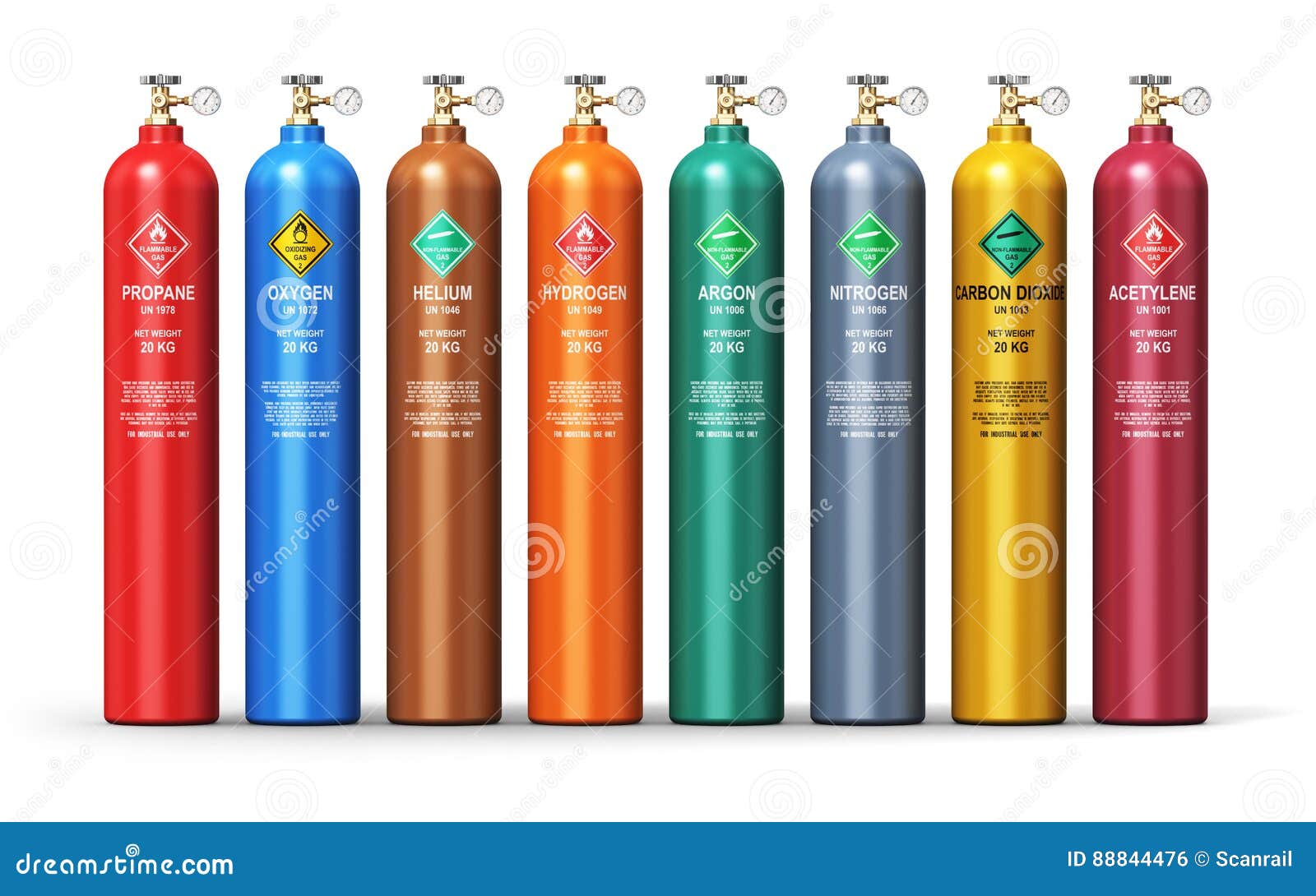 Set of Different Industrial Liquefied Gas Containers Stock Illustration ... Set of Different Industrial Liquefied Gas Containers Stock Illustration ...