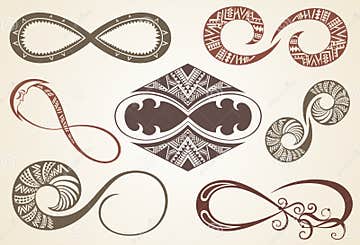Set of Different Infinity Symbols Stock Vector - Illustration of curve ...