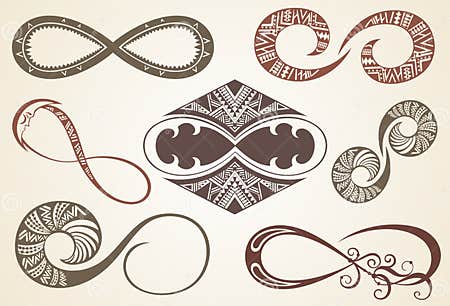 Set of Different Infinity Symbols Stock Vector - Illustration of curve ...