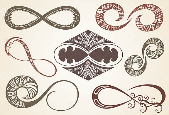Set of Different Infinity Symbols Stock Vector - Illustration of curve ...