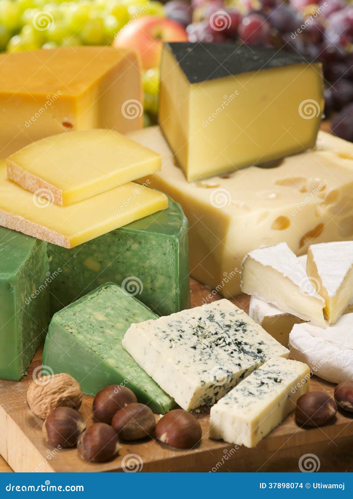 Cheese Dairy Various Set Cheeses Stock Photo - Image of cuts, farming ...