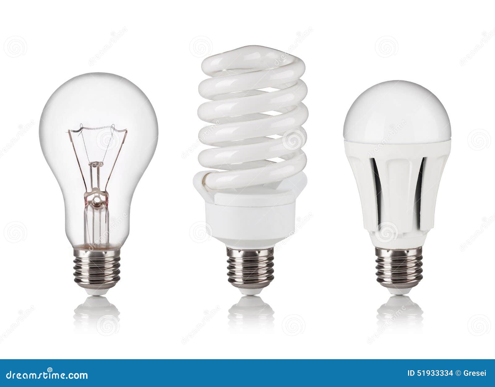 Set of Different Light Bulbs Stock Photo - Image of closeup, power ...