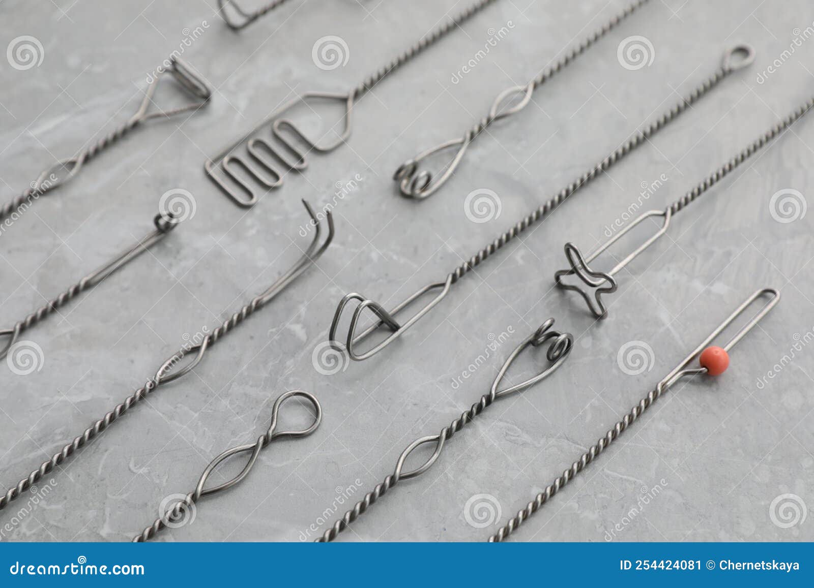 Set of Different Logopedic Probes on Table. Speech Therapist`s Tools ...