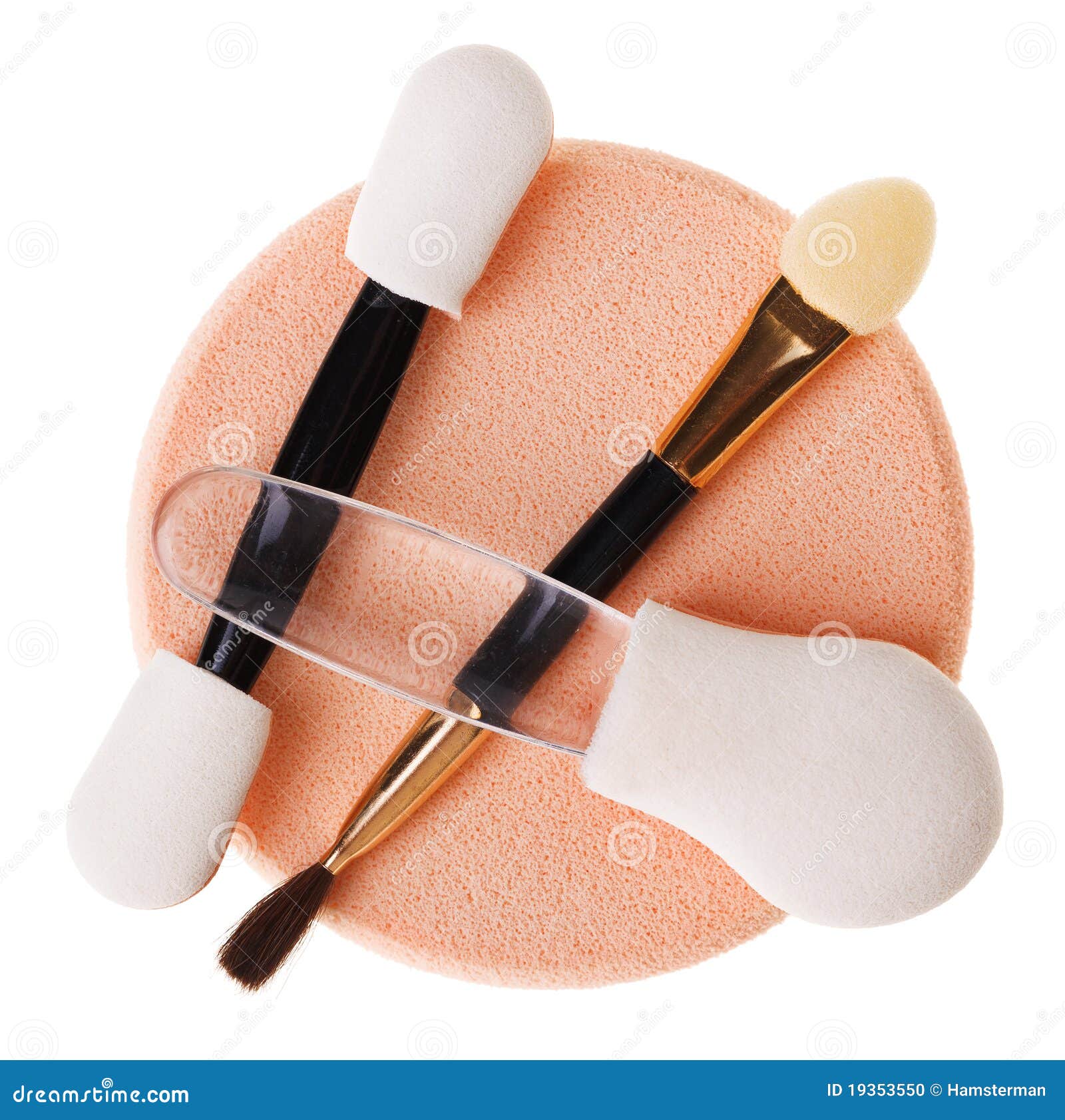 Set of Different Makeup Sponge and Brush Stock Photo - Image of ...