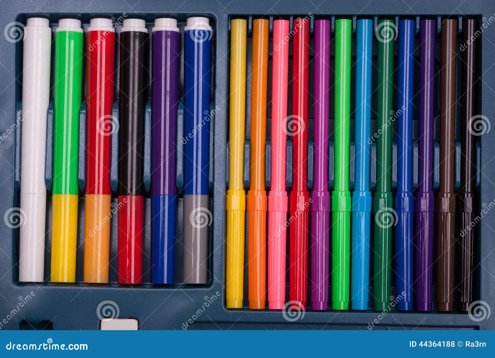 Set of different markers stock photo. Image of orange - 44364188