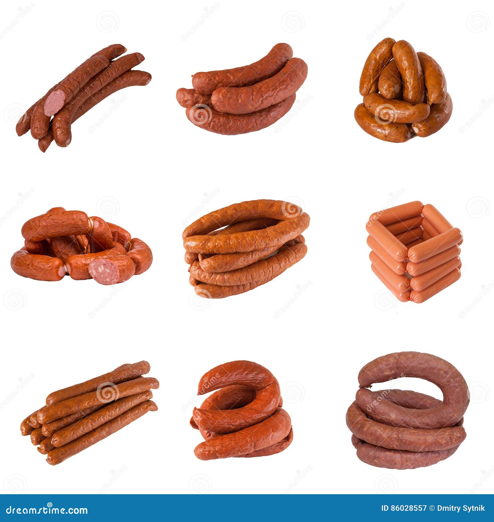 Set of a Different Meat Products Stock Image - Image of minced, chop ...