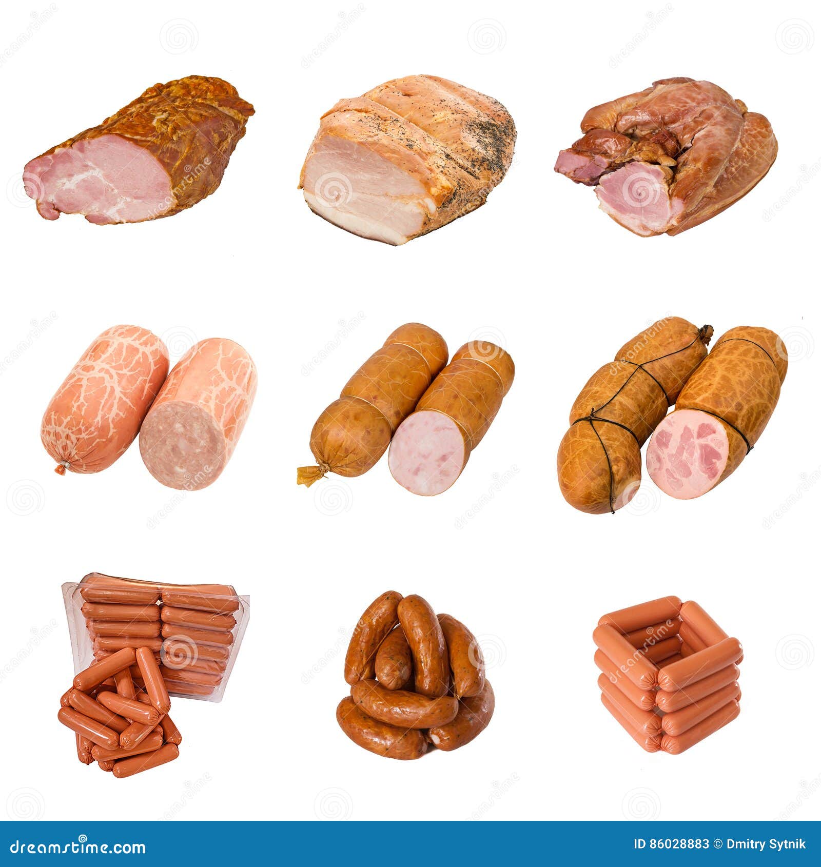 Set of a Different Meat Products Stock Image - Image of group, fresh ...