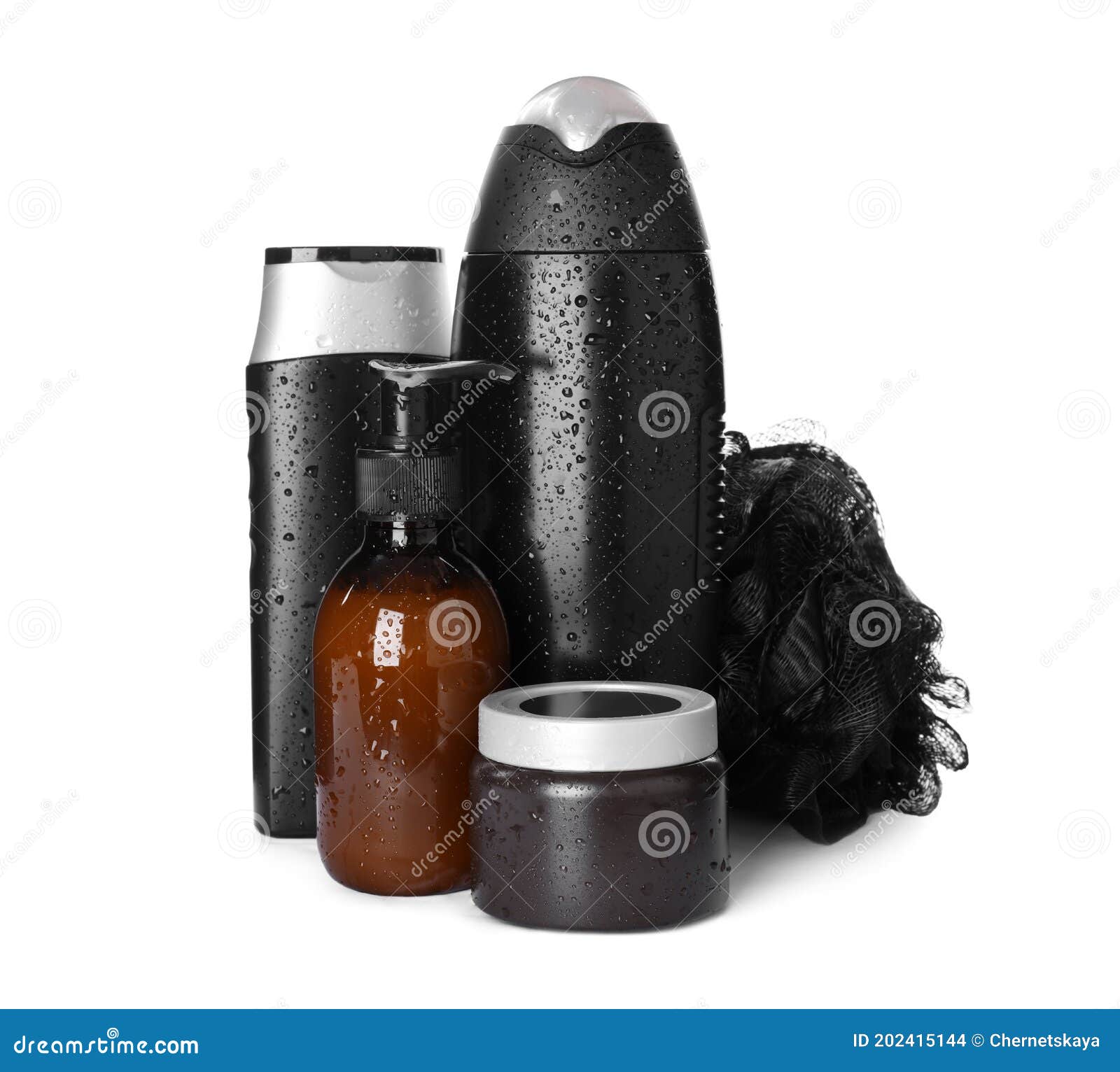 Set of Different Men`s Cosmetic Products Isolated on White Stock Photo ...