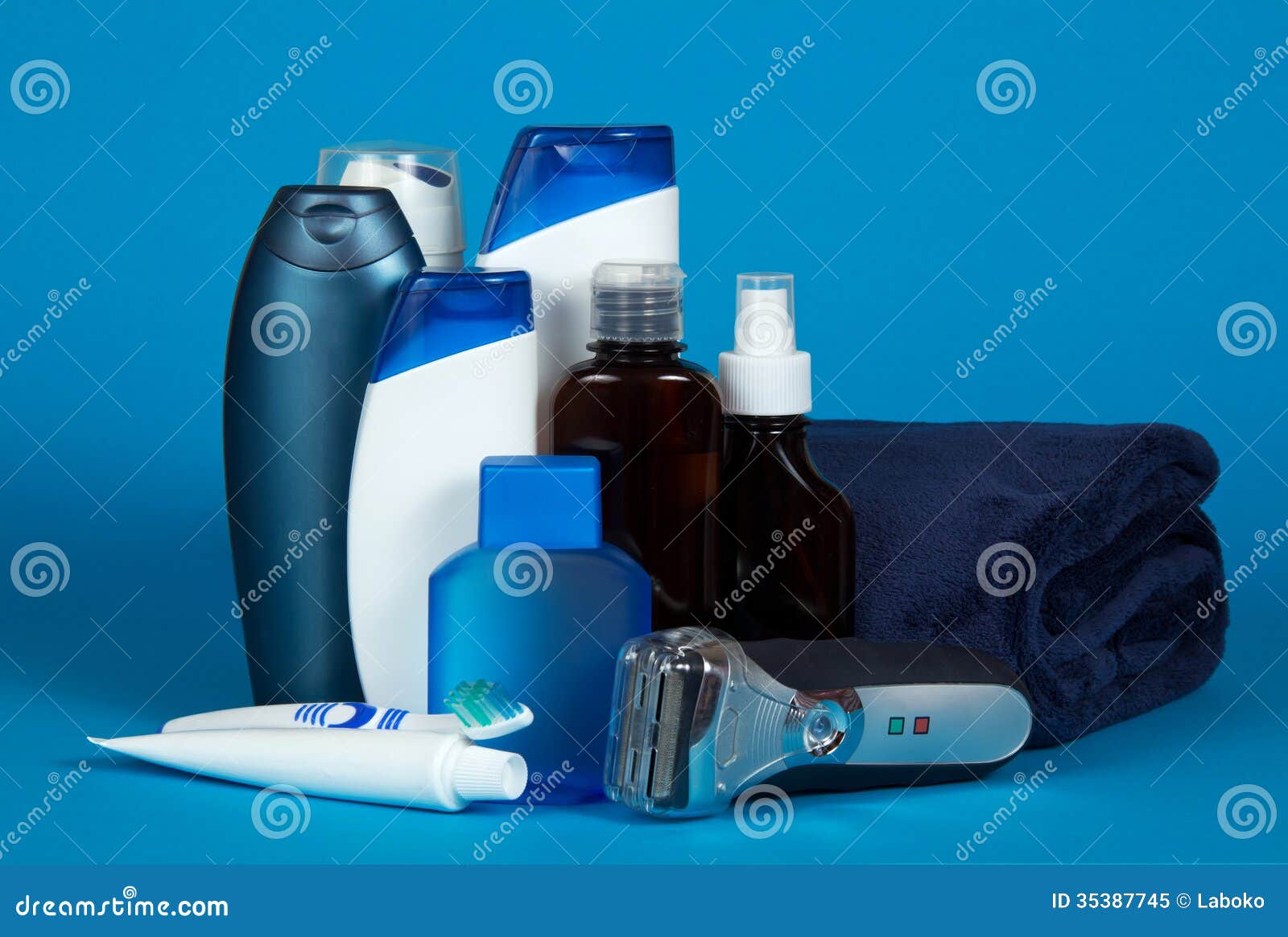 Set Of Different Men's Cosmetics Stock Image - Image of black, care ...