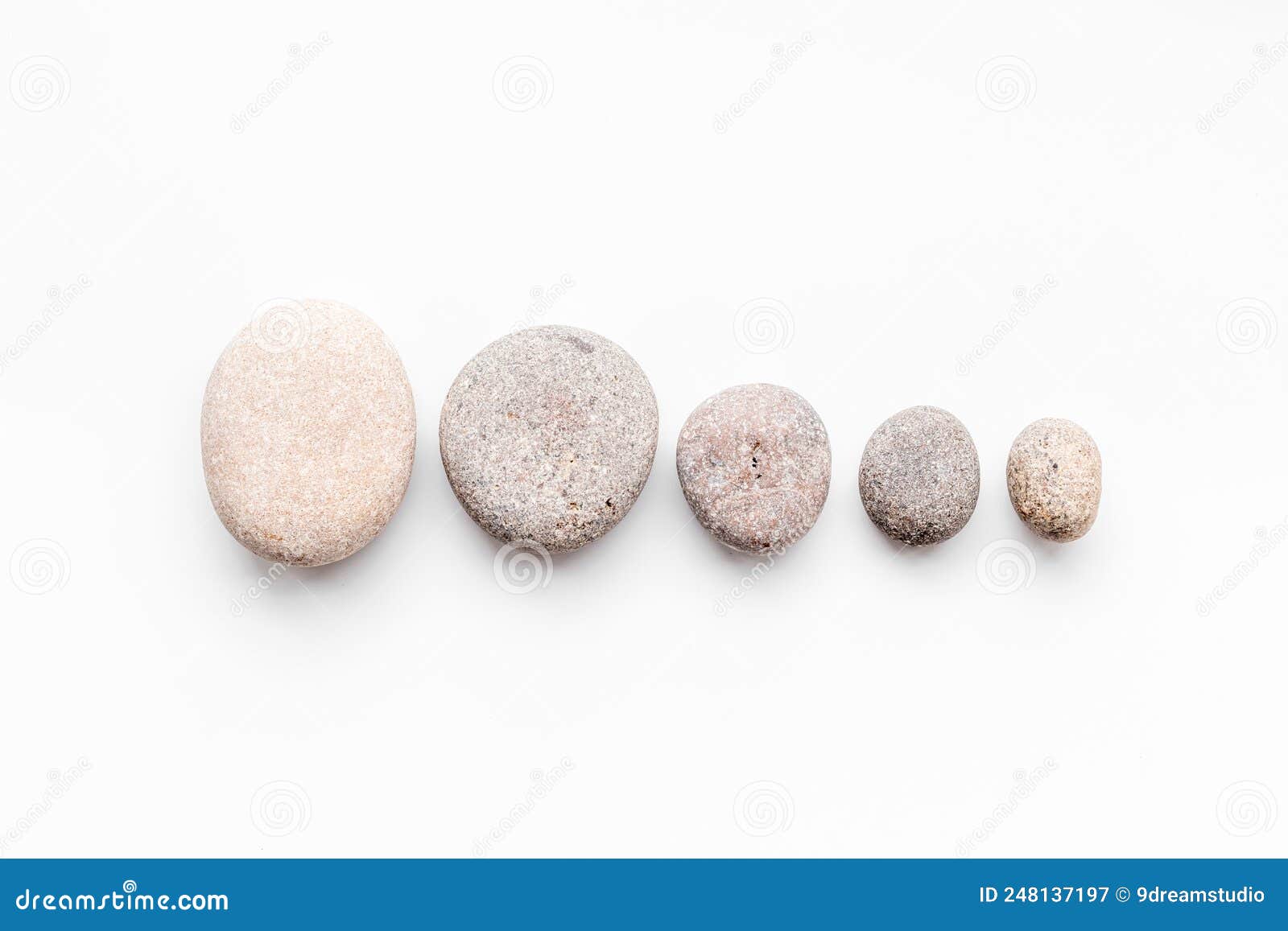 Set of Different Mineral Stones. Natural Rocks Top View Stock Image ...