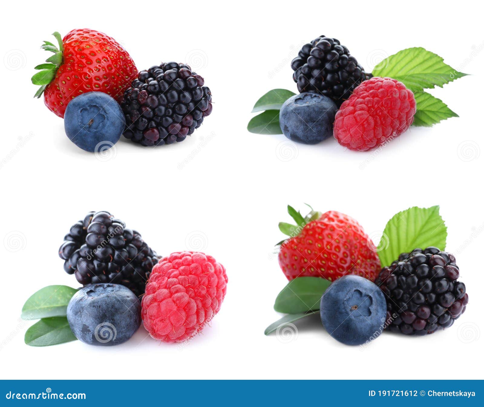 Set of Different Mixed Berries on Background Stock Photo - Image of ...