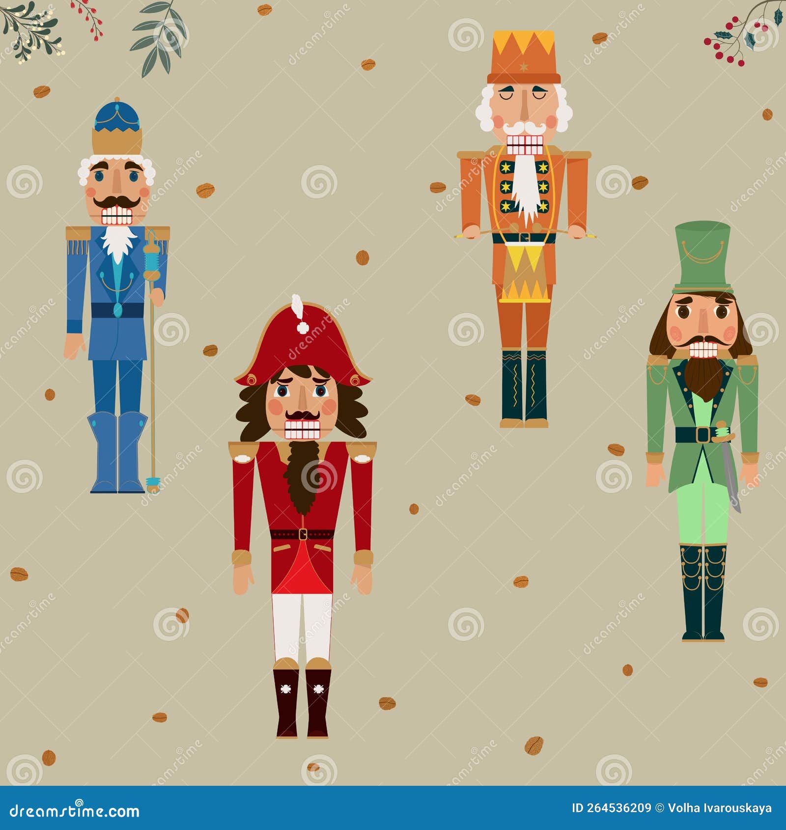 Nutcrackers set vector stock vector. Illustration of nutcrackers ...