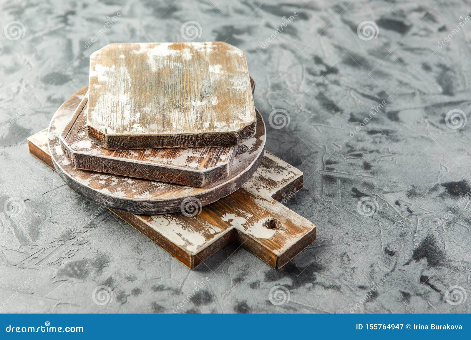Set of Different Old Wooden Chopping Boards Stock Image - Image of ...