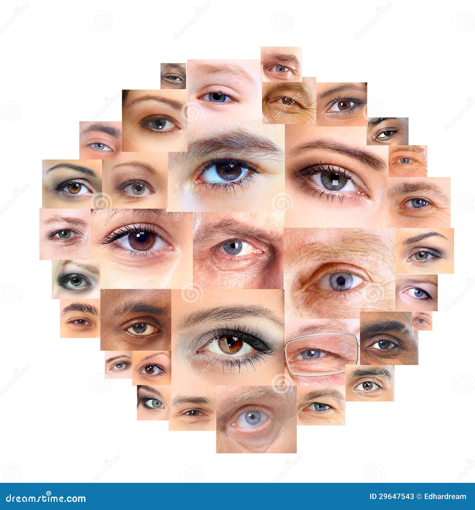 Set of Different Open Eyes stock image. Image of health - 29647543