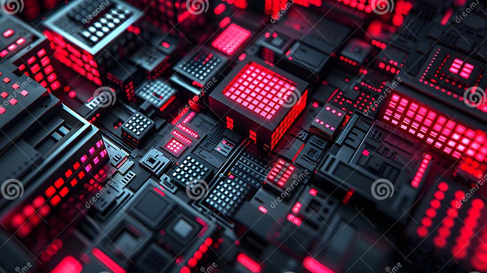 A Set of Different Overlapping Elements. Abstract Geometric Design ...