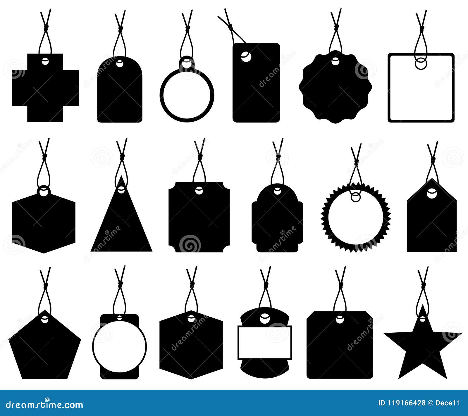 Set of Different Price Tags Stock Vector - Illustration of isolated ...
