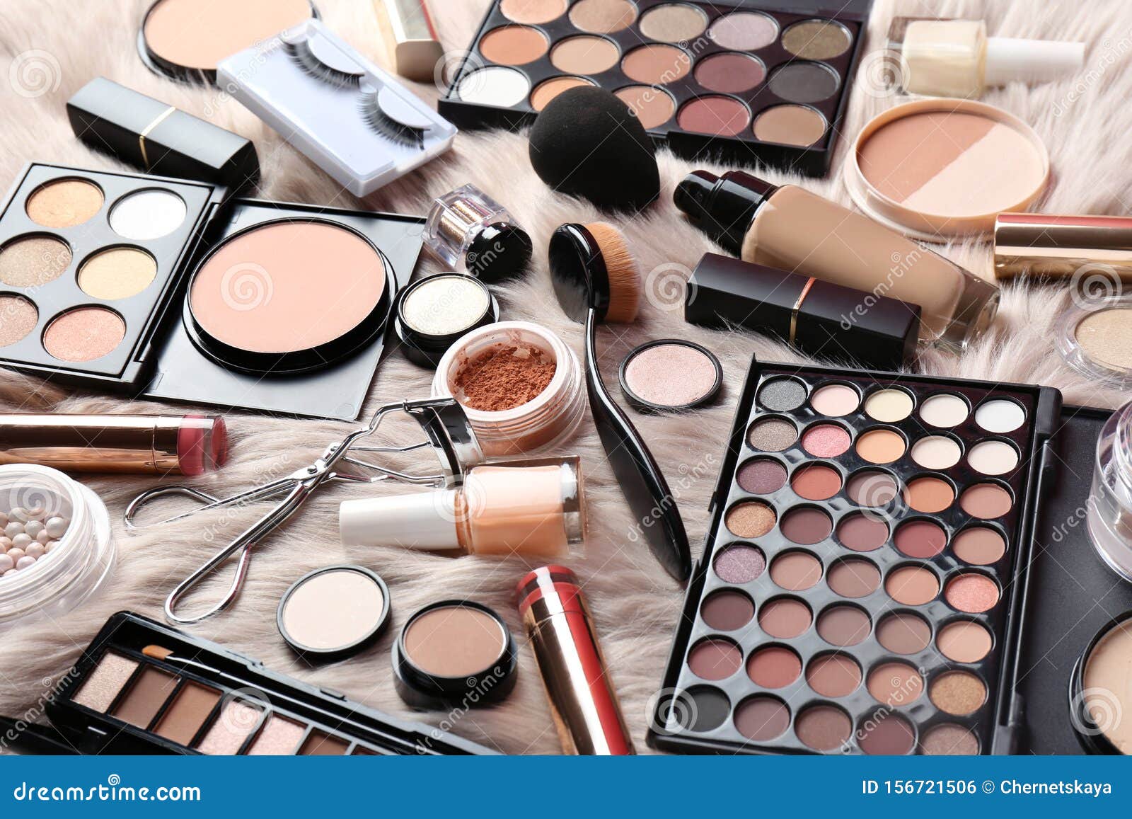 Set of Different Professional Makeup Products Stock Photo - Image of ...