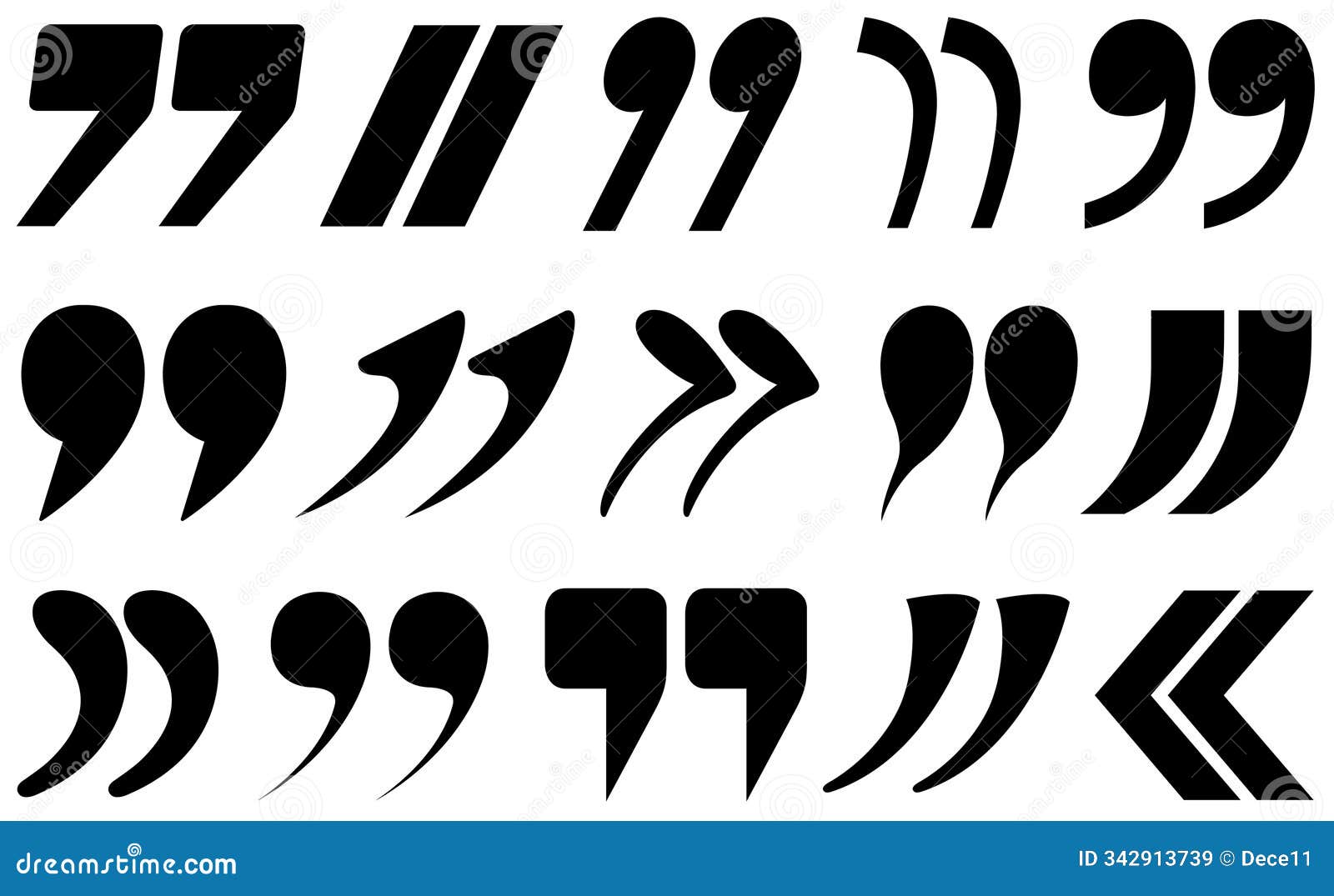 Set Of Symbols Quotation Mark, Left And Right Square Bracket Made Of ...