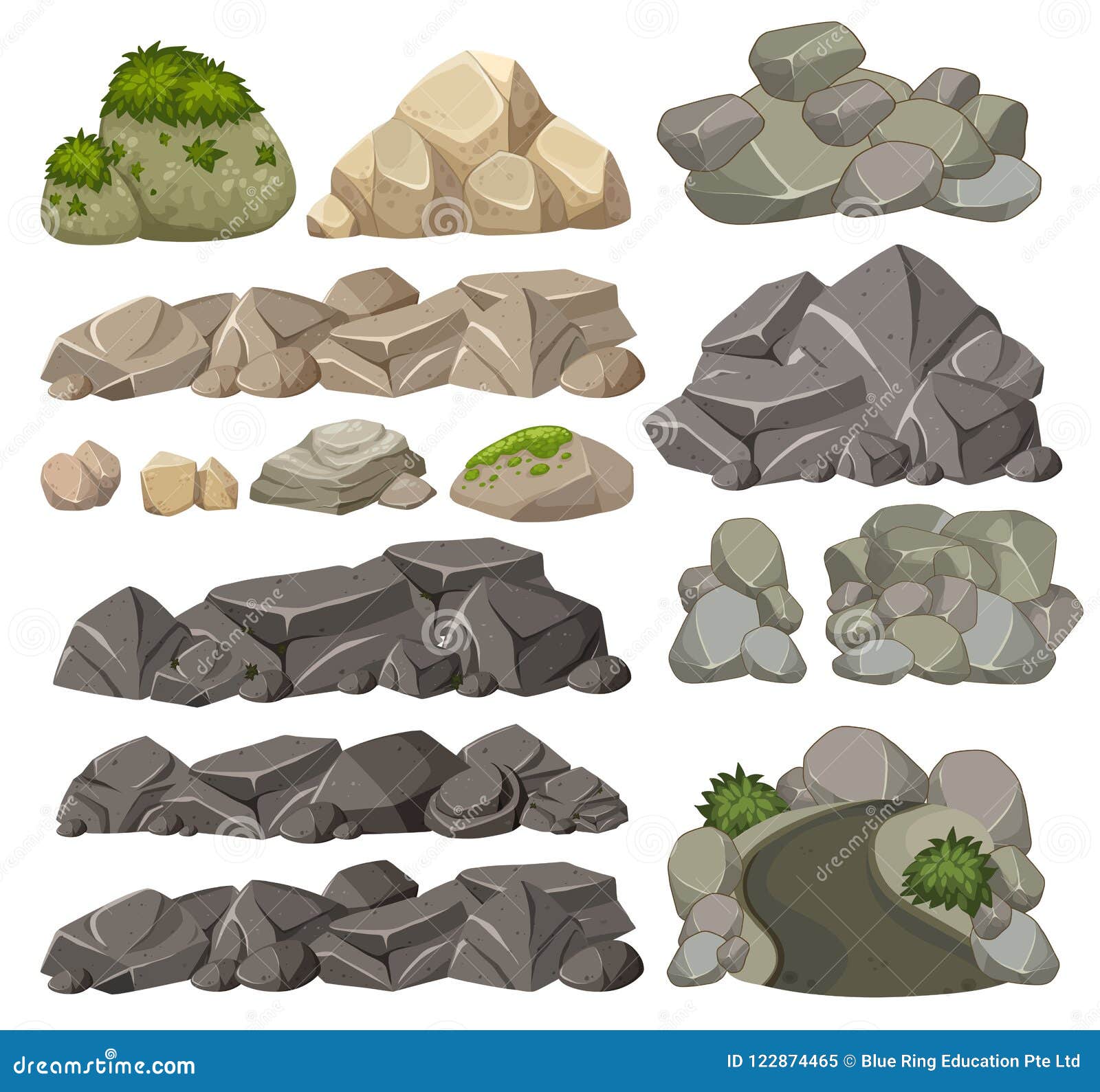 Rocks Cartoons, Illustrations & Vector Stock Images - 103299 Pictures ...