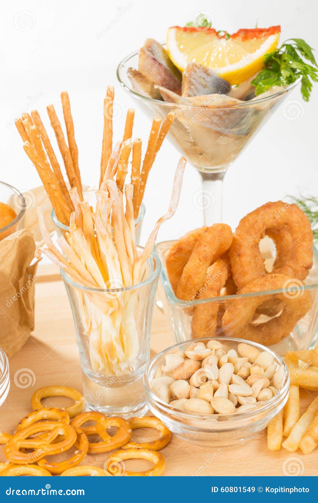 Set of Different Salty Snacks Stock Image - Image of hunter, lunch ...