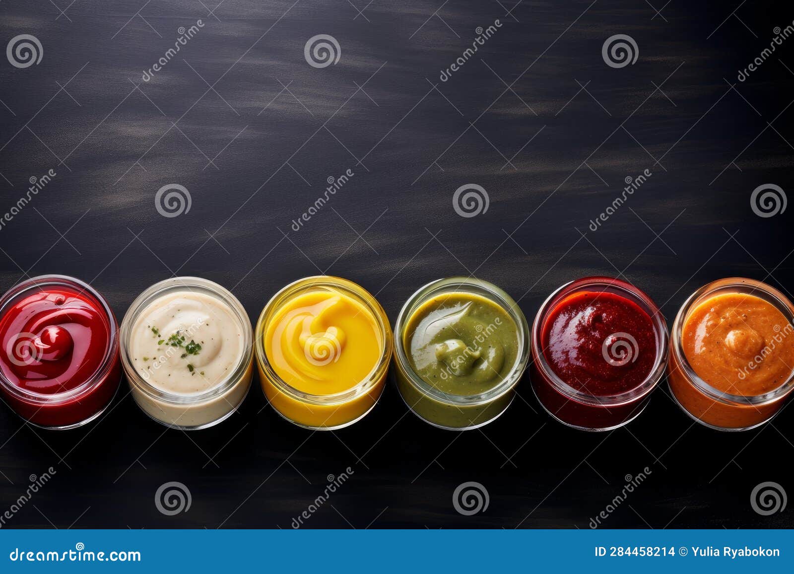 Set Different Sauces. Generate Ai Stock Illustration - Illustration of ...