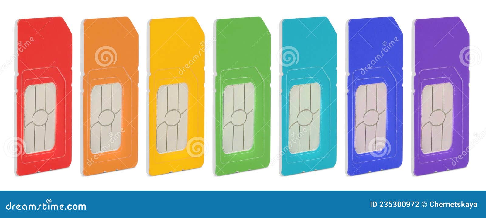 Set with Different SIM Cards on White Background. Banner Design Stock ...