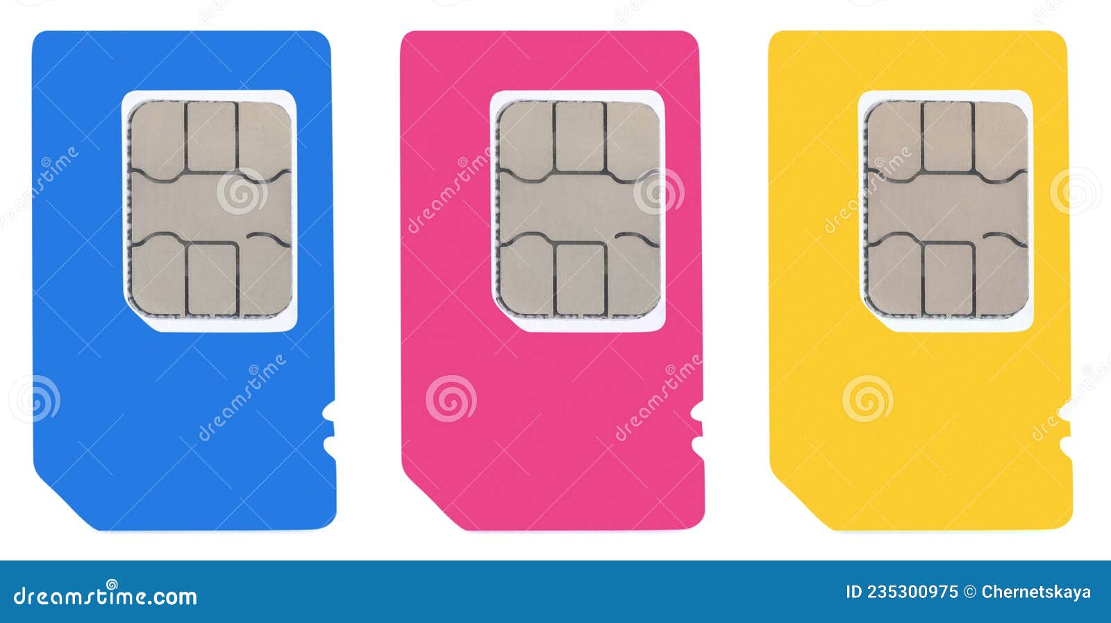 Set with Different SIM Cards on White Background. Banner Design Stock ...