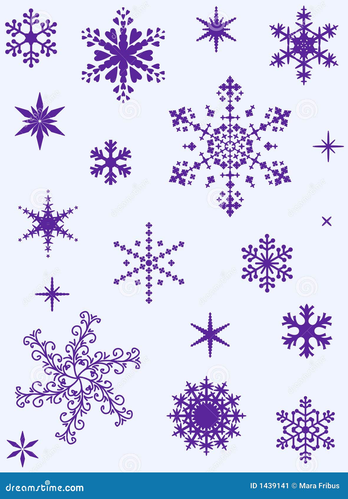 Clip Art Different Snowflakes Stock Illustrations – 140 Clip Art ...